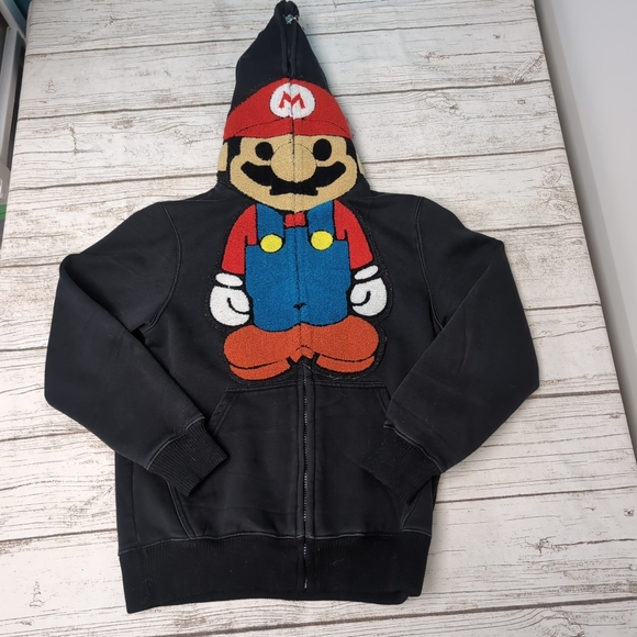 Bape | Shirts | Bape Super Mario Full Zip Hoodie Covers Face | Poshmark